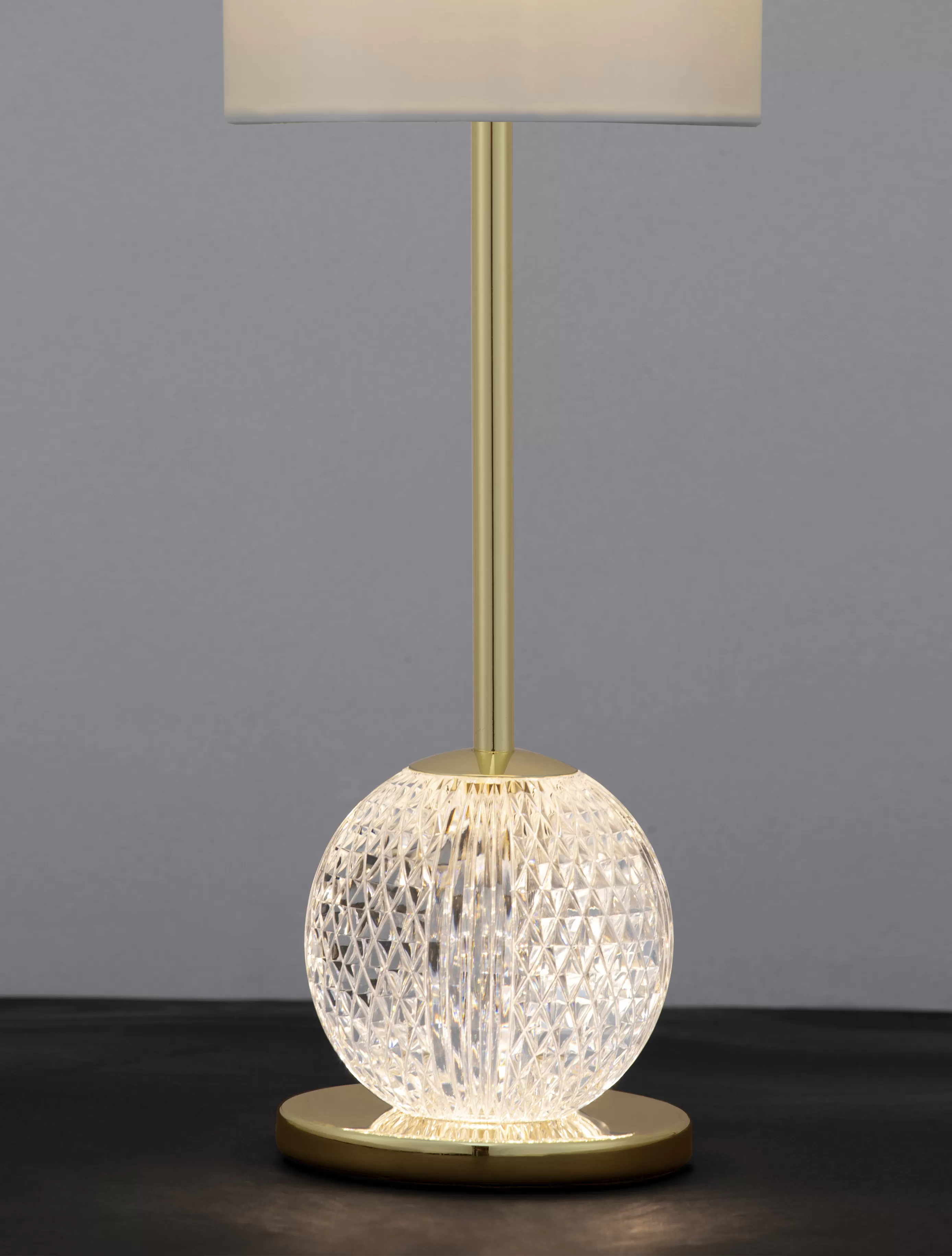 Veioza LED Nova Luce Brillante, 8.8W, auriu-transparent