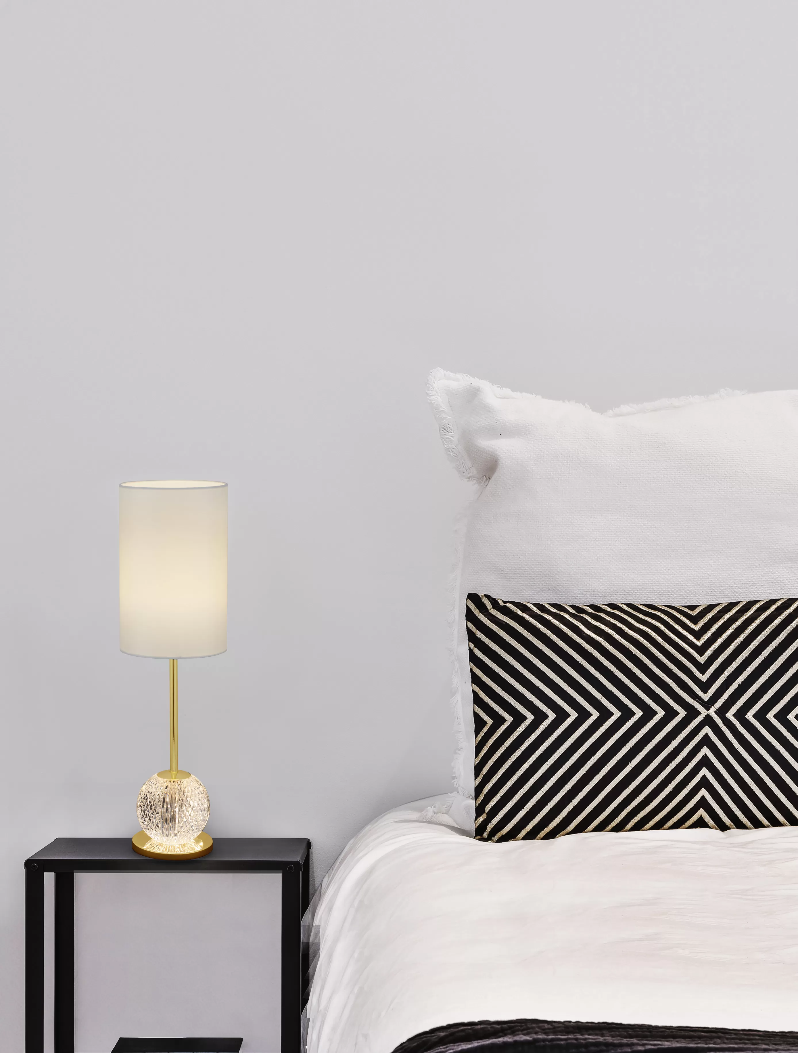 Veioza LED Nova Luce Brillante, 8.8W, auriu-transparent