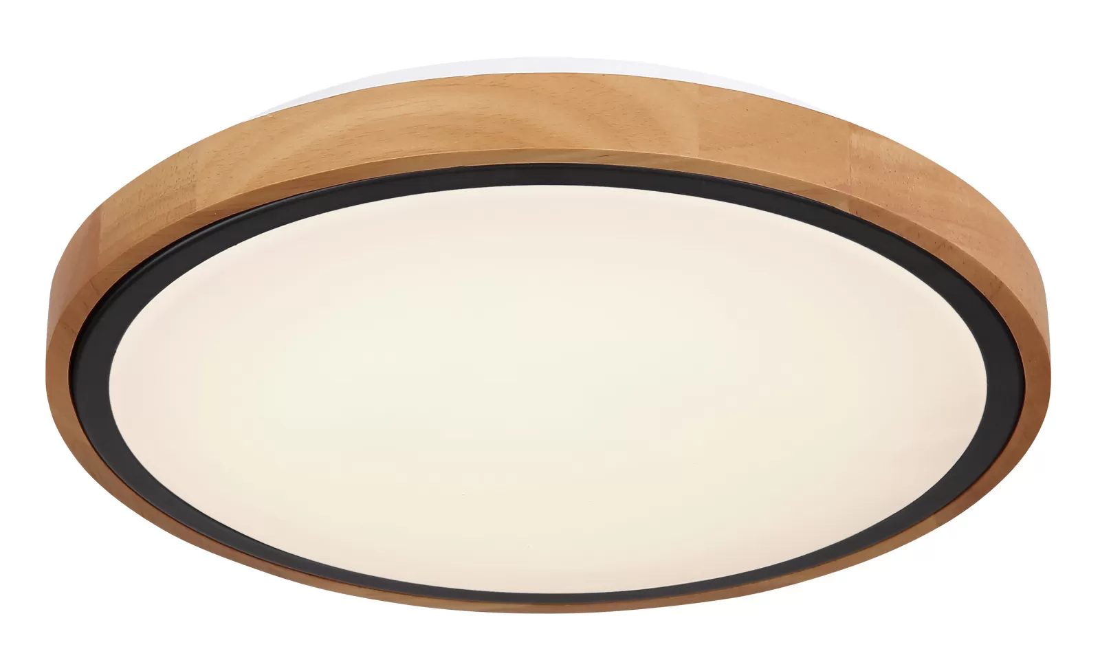 Plafoniera LED Globo Lighting Bruno, 12W, lemn natur - negru mat