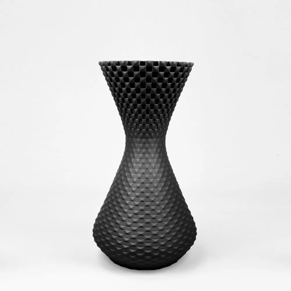 Vaza ornamentala Tagwerk Flechtwerk, 3D Print, grafit