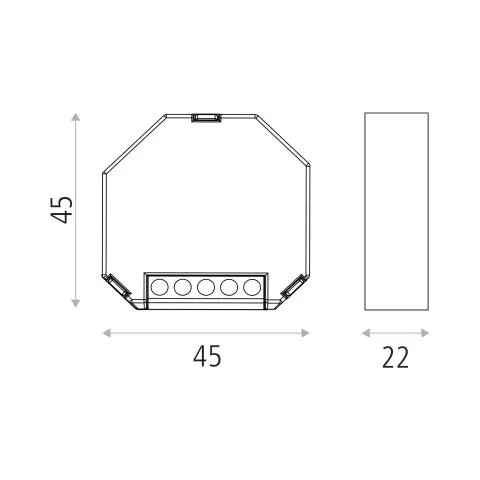 Driver Smart Control multicanal pentru receptor Dali ACB, Negru