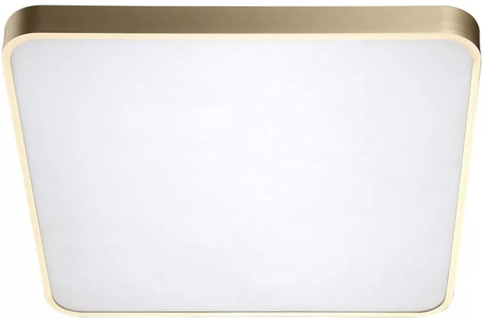 Plafoniera LED AZzardo Quadro 50 CCT, 60W, auriu, dimabil, telecomanda
