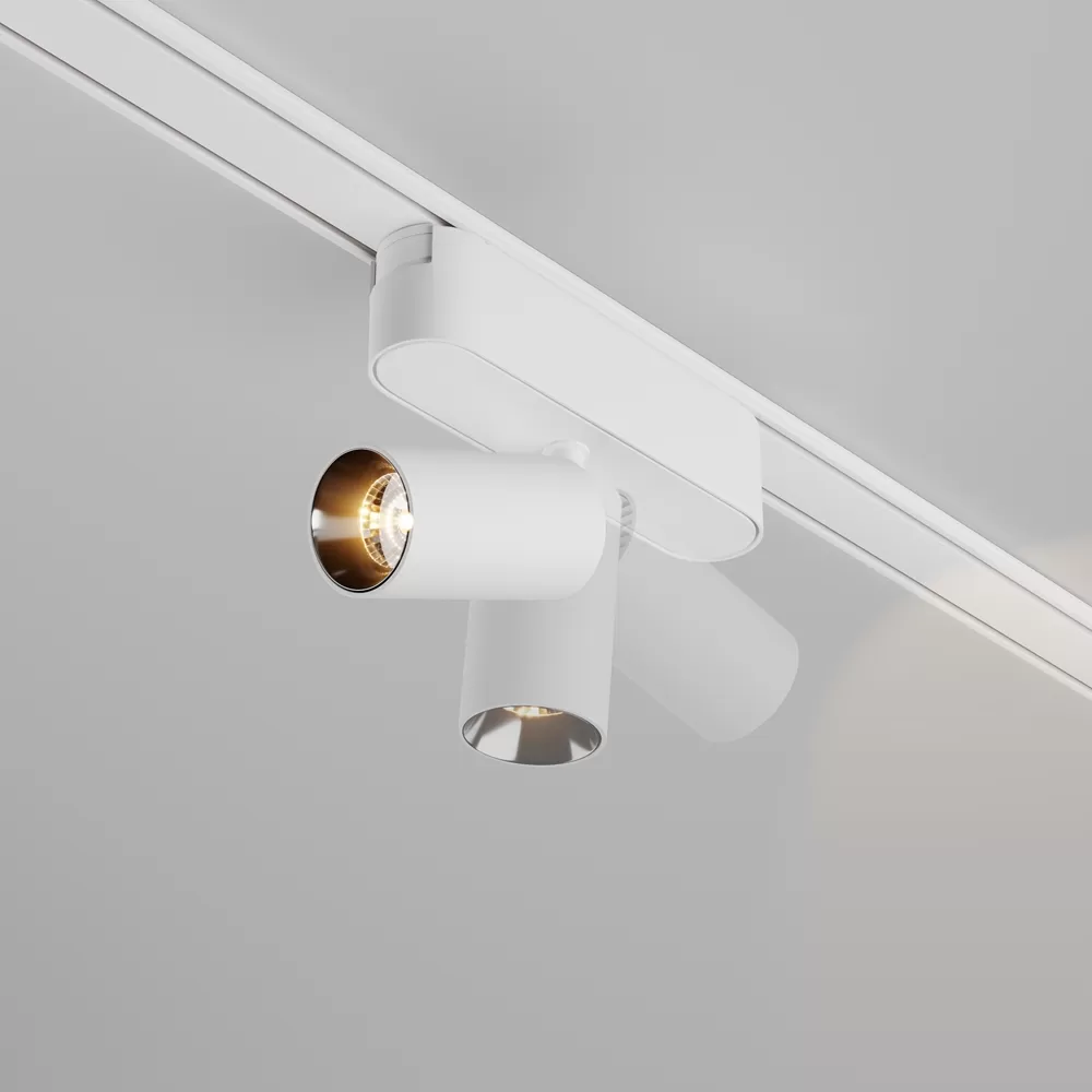 Proiector LED pe sina magnetica slim Maytoni Focus Led, 5W, 3000K, alb