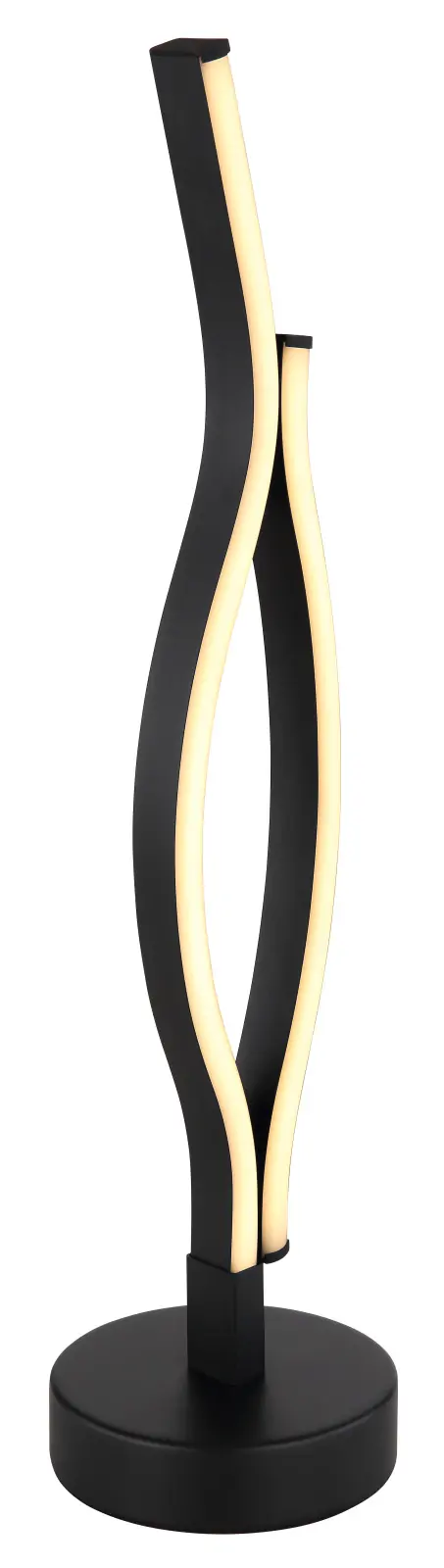 Veioza LED Globo Lighting Geronimo, 12W, negru mat, on/off