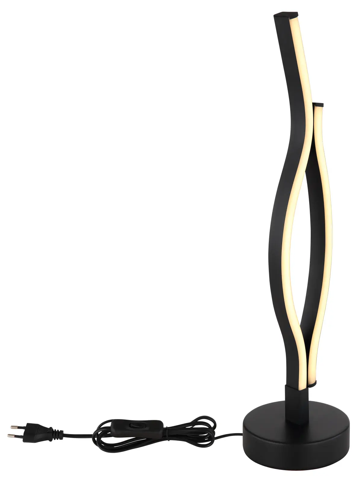 Veioza LED Globo Lighting Geronimo, 12W, negru mat, on/off