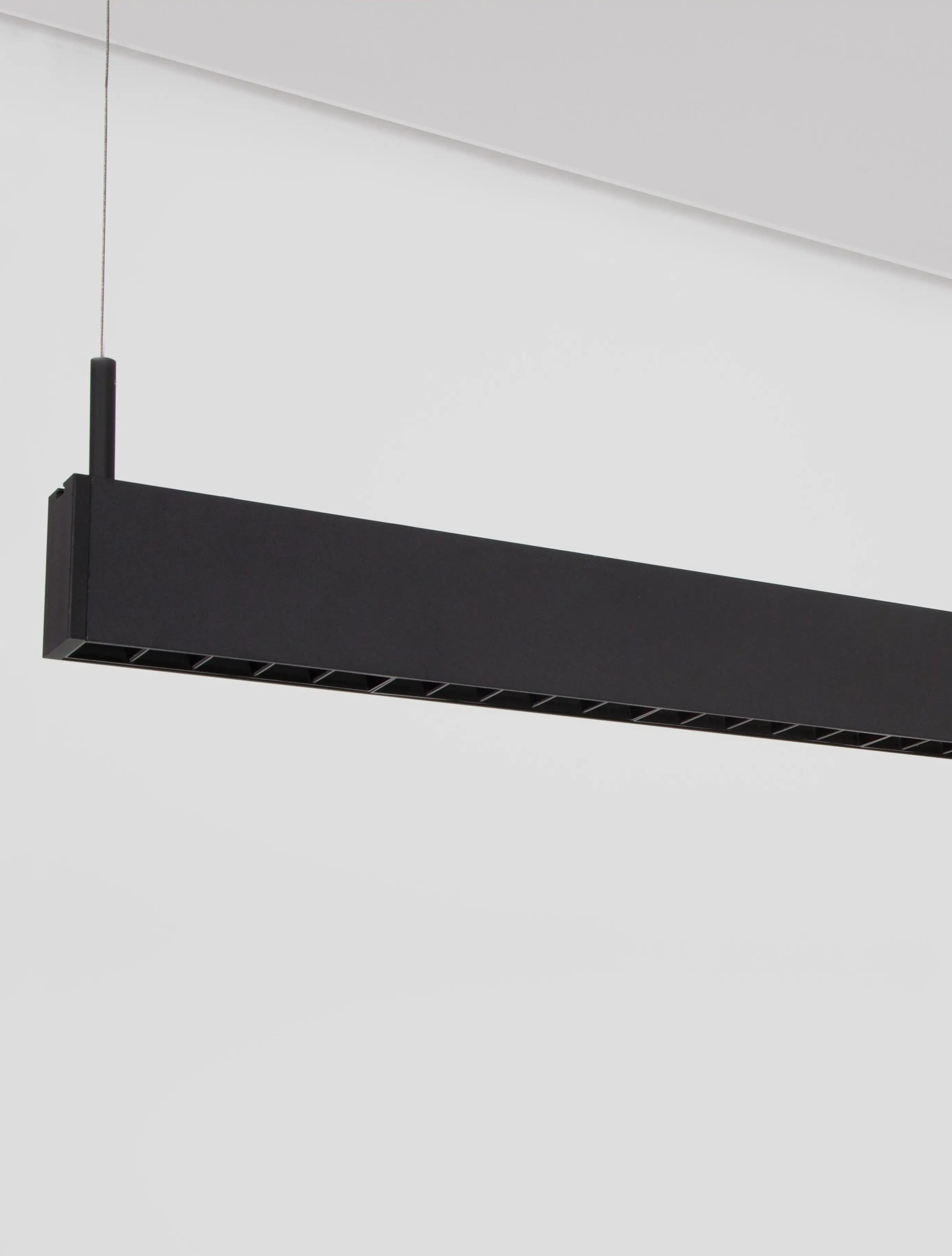 Profil LED integrat suspendat Nova Luce Lina, 40W, SMD, 3000K, 1.2m, negru