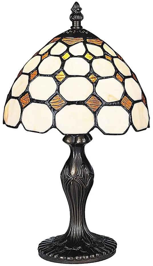 Veioza Rabalux Marvel, 1xE14, bronz-multicolor-sticla vitrata