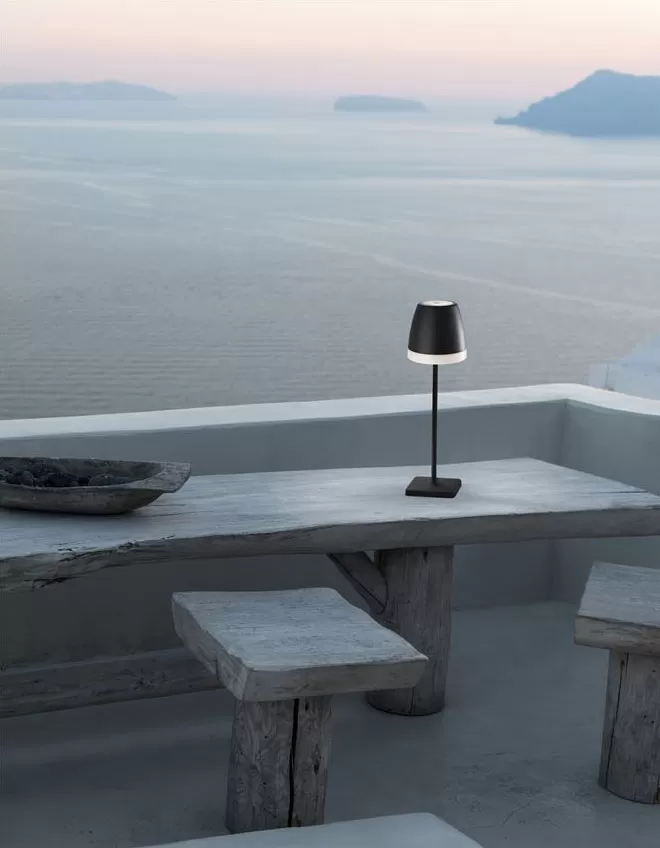 Veioza LED Nova Luce Colt, 2W, alb, touch on-off, IP54