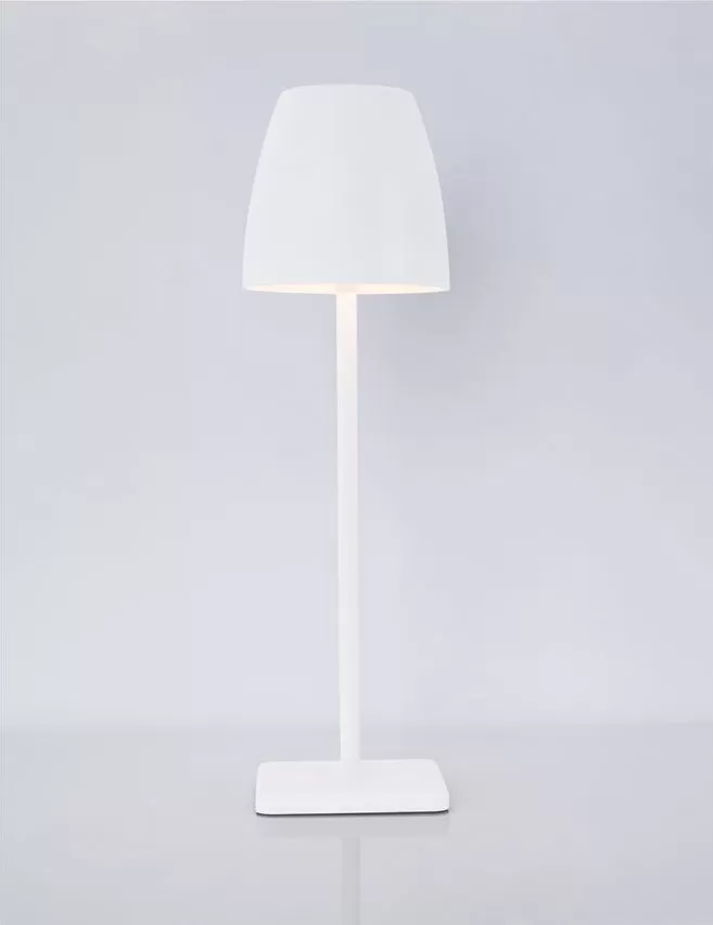 Veioza LED Nova Luce Colt, 2W, H38, alb, touch, IP54