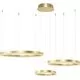 Pendul LED AZzardo Halo, 90W, auriu, dimabil, telecomanda